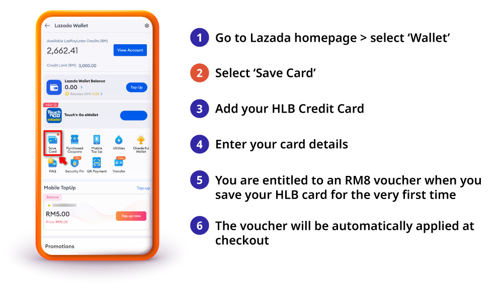 Hong Leong Bank X Lazada Save Credit Card
