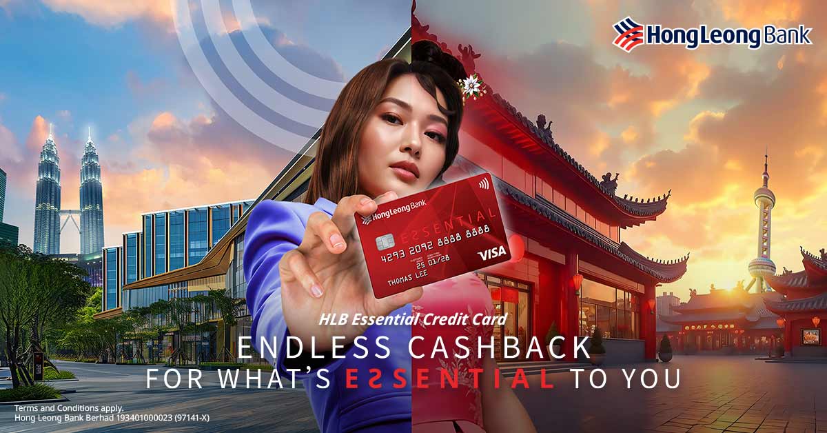 Up to 1% Unlimited Cashback – Essential Credit Card | Hong Leong Bank