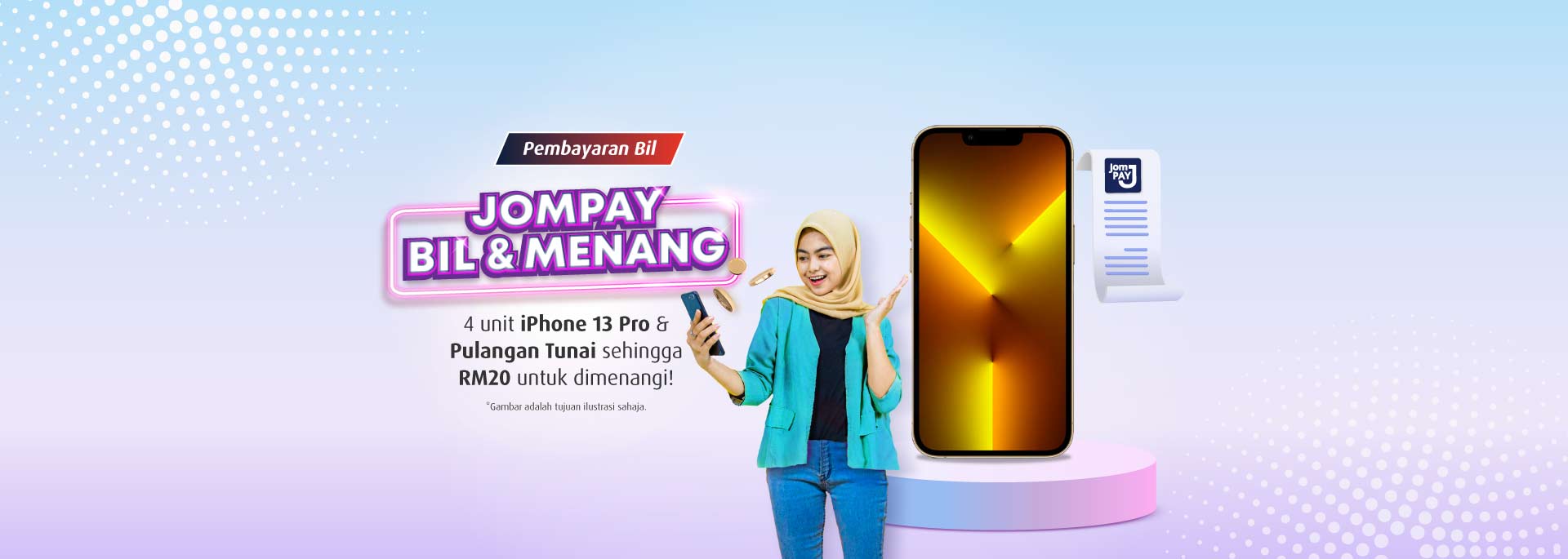Promotions | JomPAY Bil & Menang iPhone 13 Pro dan Pulangan Tunai!