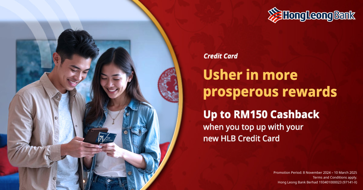 Promotion | Apply & top up with your new HLB Credit Card