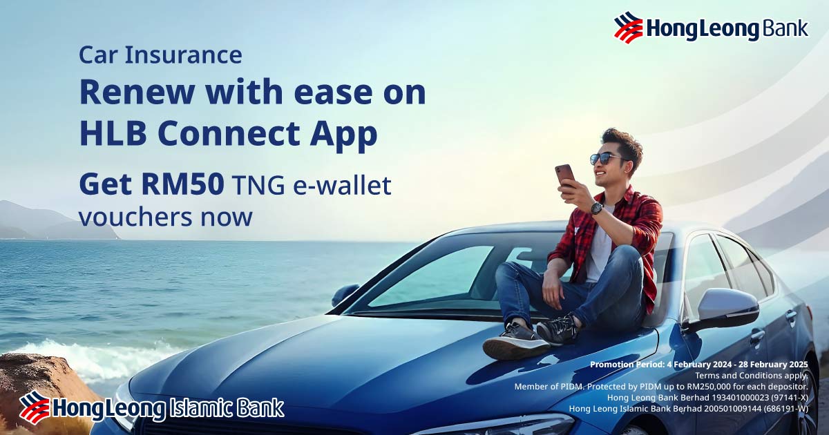 Promotion | Car Insurance - Get RM50 TnG e-wallet vouchers now